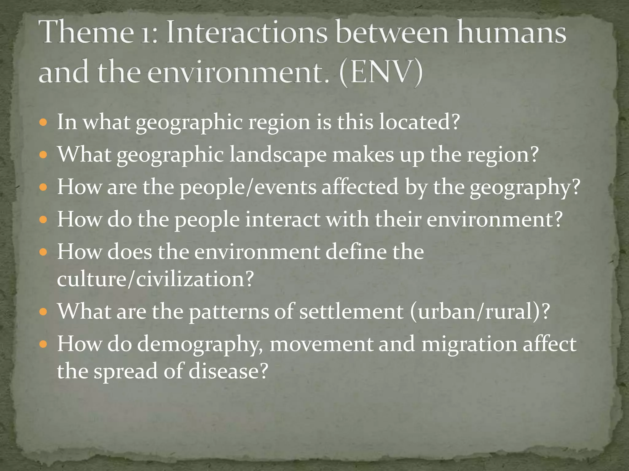 5 themes of ap world history | PPTX