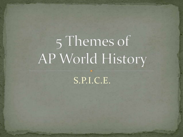 5 themes of ap world history | PPTX