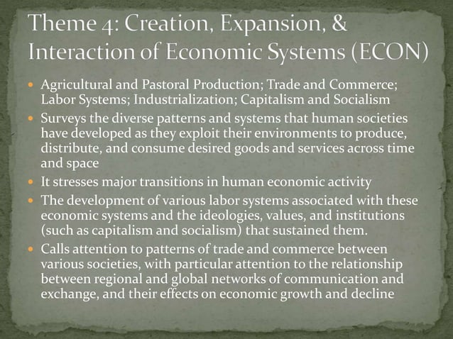 5 themes of ap world history | PPTX