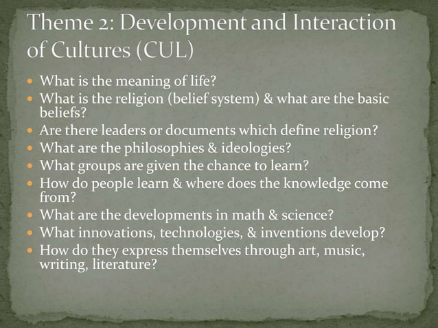 5 themes of ap world history | PPTX