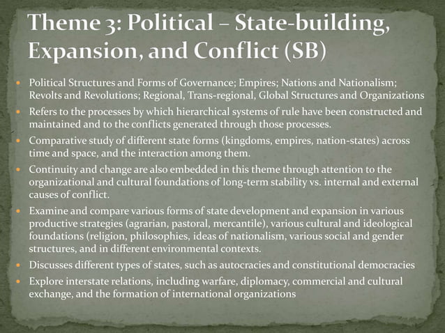 5 themes of ap world history | PPTX