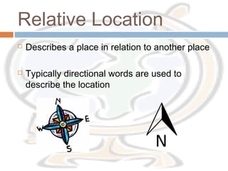 Relative Location Definition