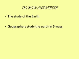 5 Themes of Geography | PPT