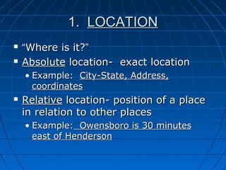 5 themes of geography 2013 | PPT