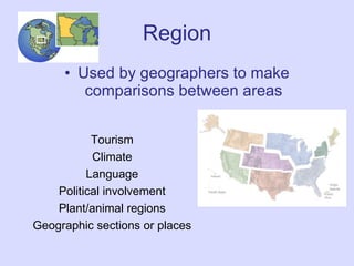 5 themes of geography start | PPT | Geography | Science