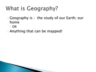 Unit 1: 5 Themes of Geography | PPTX