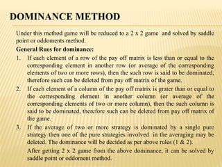 5 Theory of Games 1. Special notes designed for students | PPT