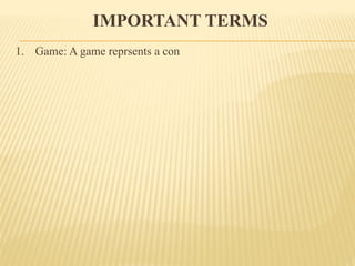 5 Theory of Games 1. Special notes designed for students | PPTX