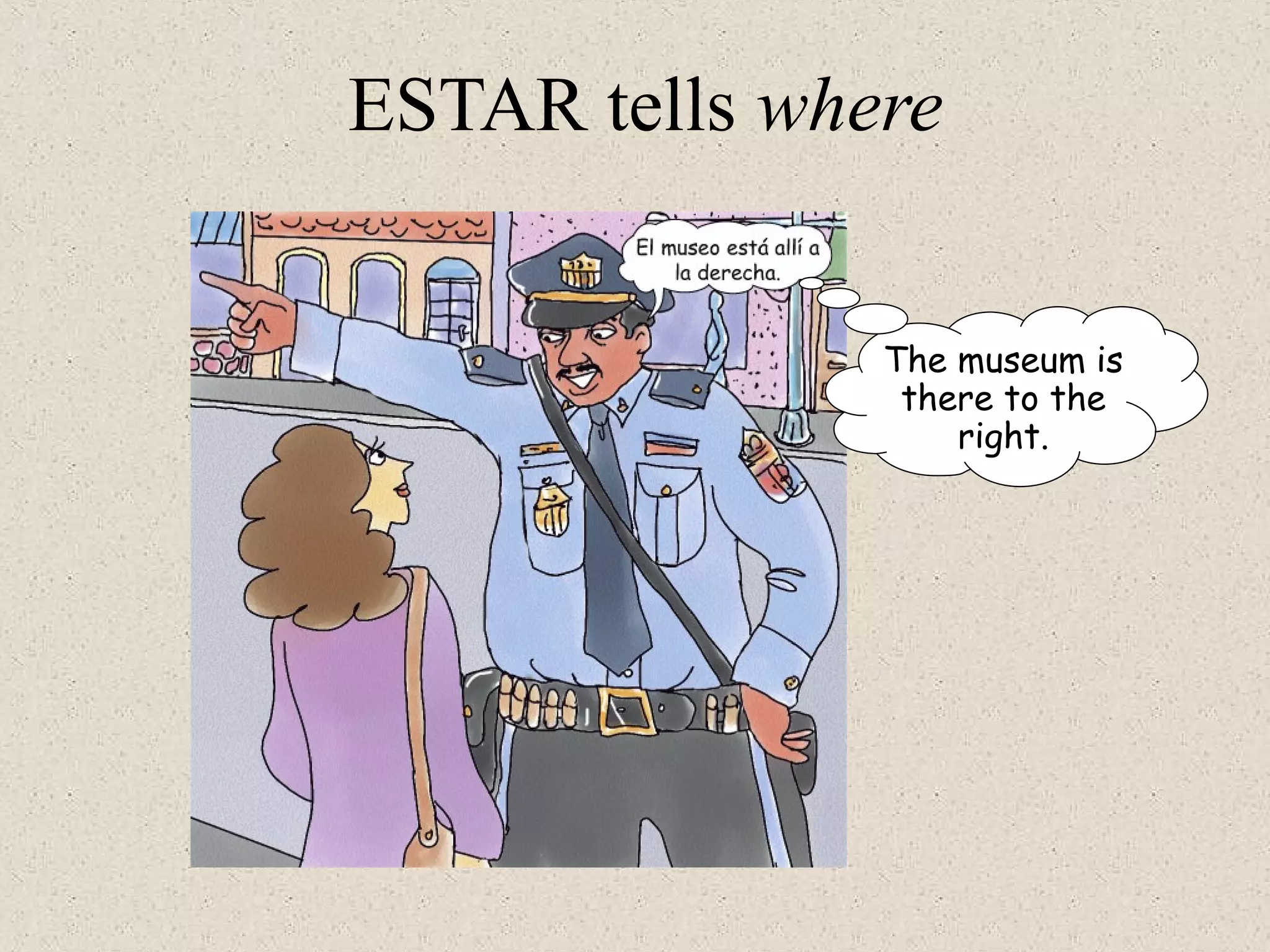 The present tense of estar | PPT