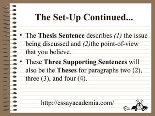 The Five Paragraph Essay | PPT