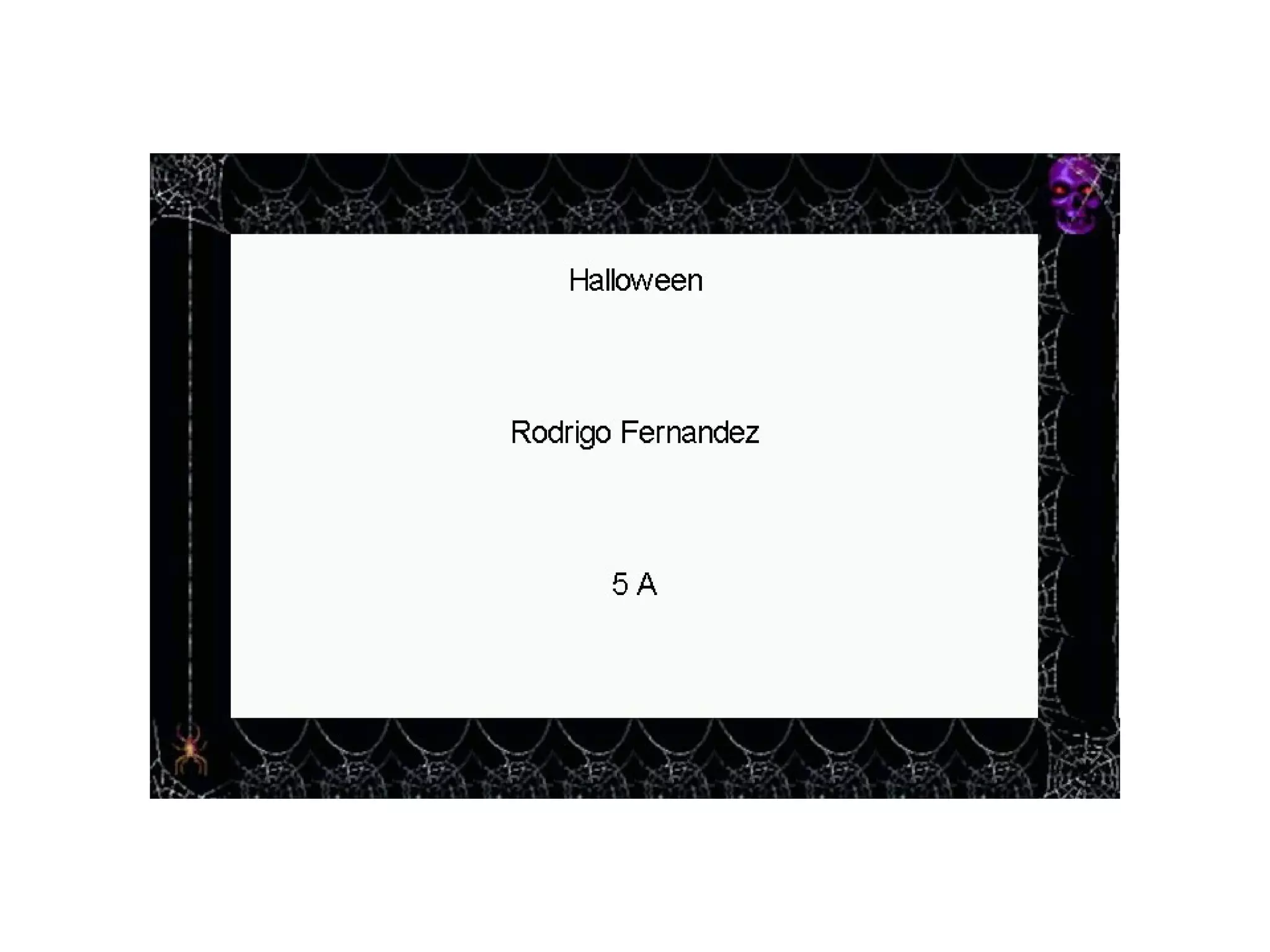 5th Form Halloween | PPT