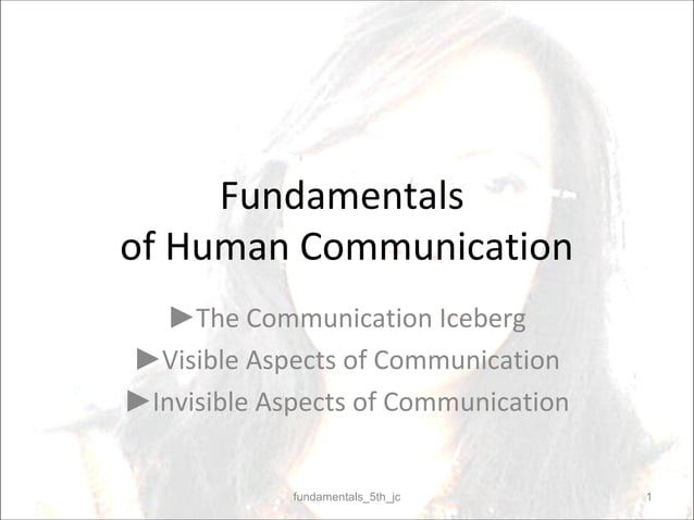 Fundamentals of Human Communication | PPT