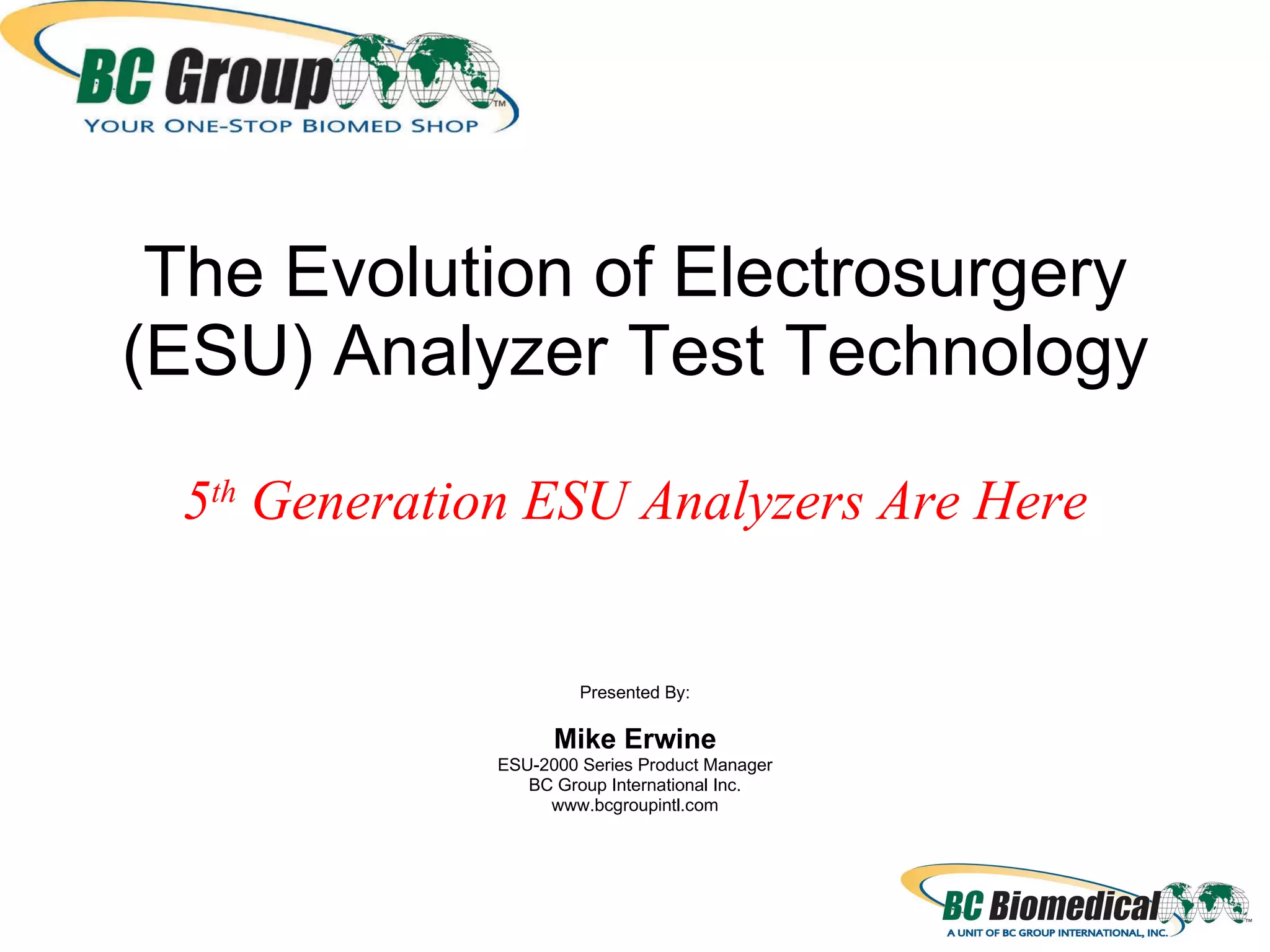 5th Generation ESU Technology Presentation June 2009 | PPS