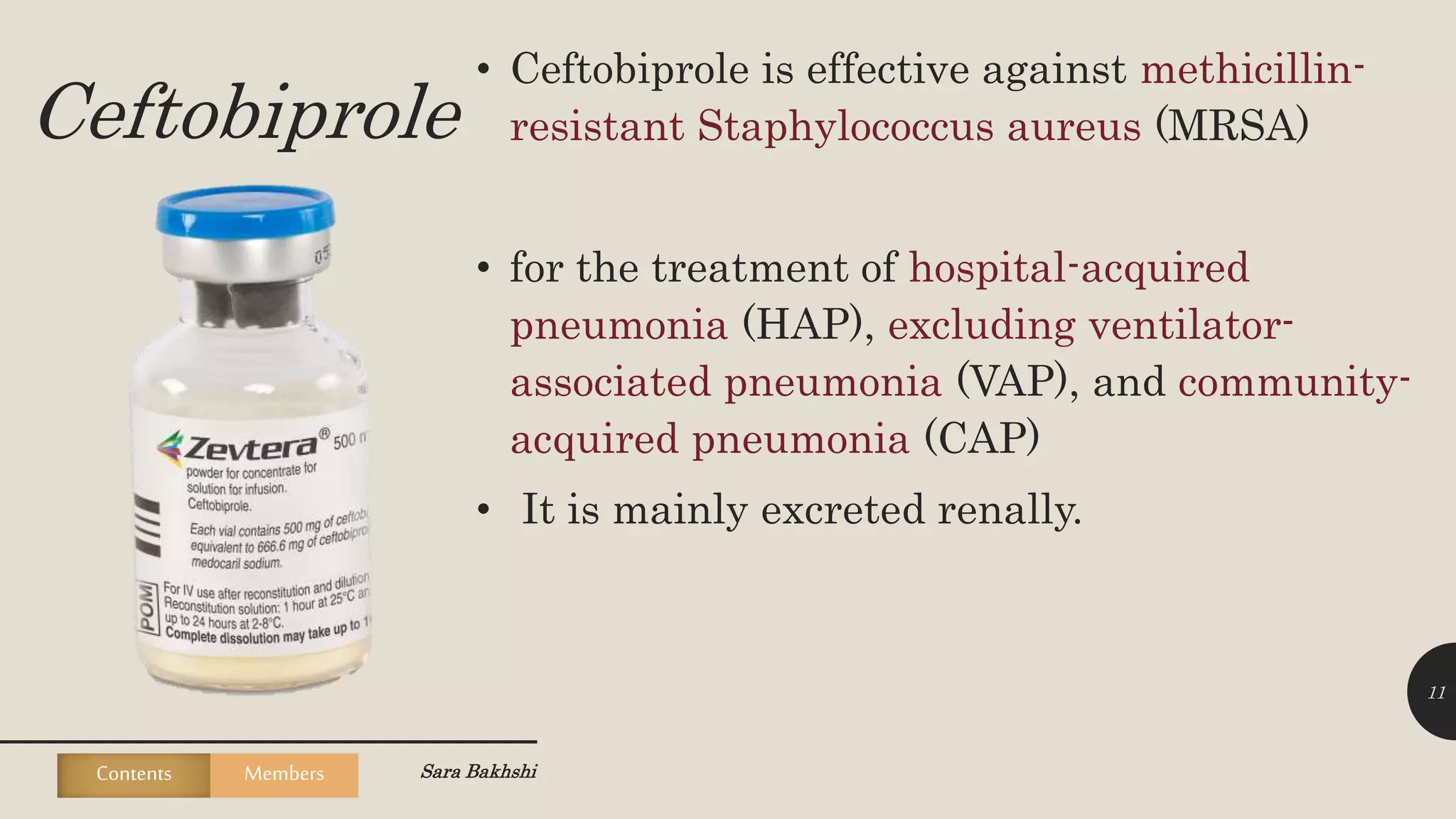 5th generation of cephalosporin | PPSX