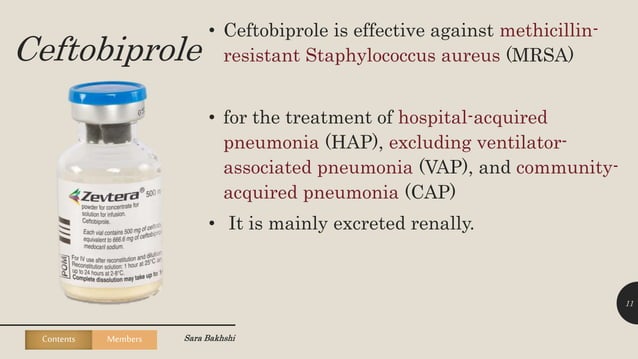 5th generation of cephalosporin | PPSX | Infectious Diseases | Diseases ...