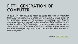 5th generation of computer | PPTX