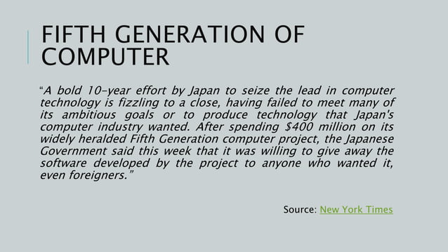 5th generation of computer | PPTX