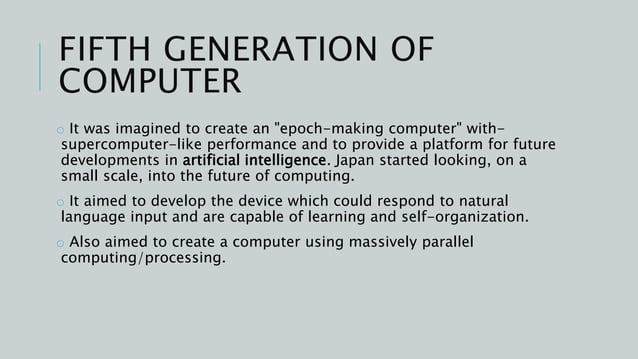 5th generation of computer | PPTX