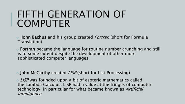5th generation of computer | PPTX