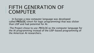 5th generation of computer | PPTX