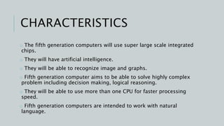 5th generation of computer | PPTX