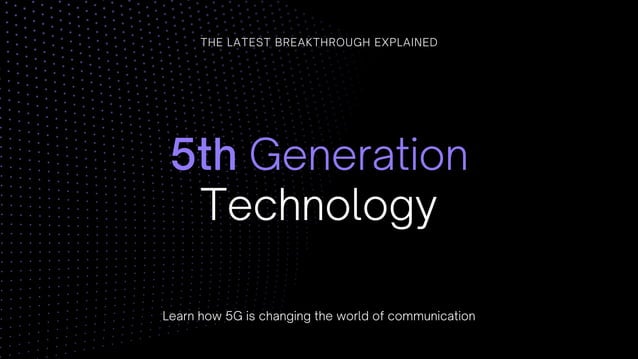 Fifth Generation Technology | PDF