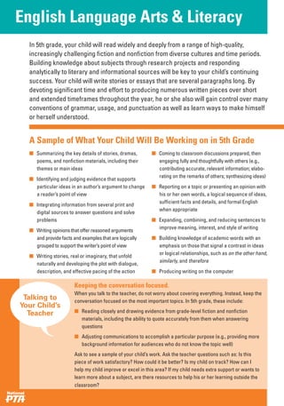 5th grade--Parent's Guide to Student Success | PDF