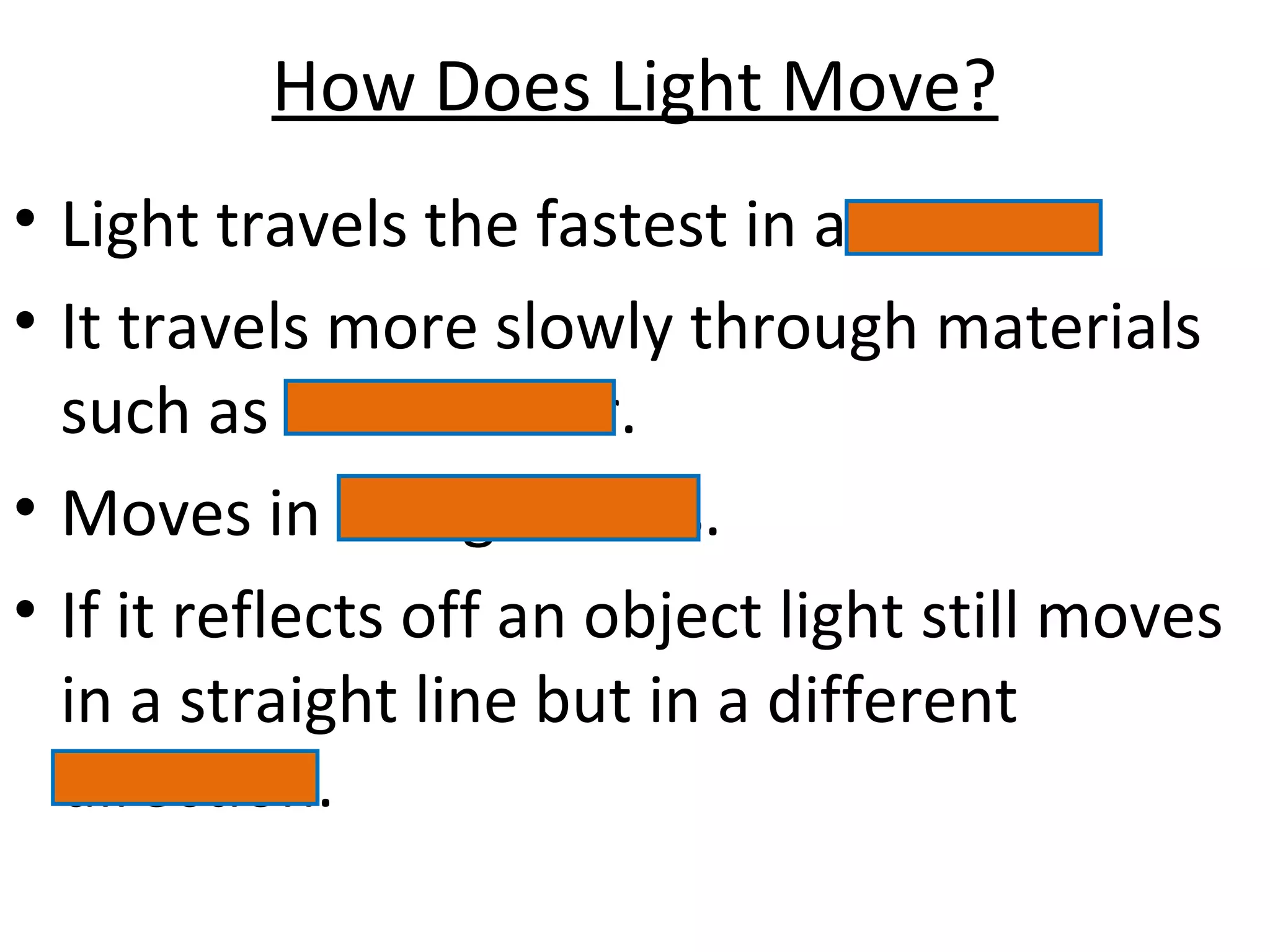 5th grade chapter 14 section 3 - what is light energy | PPT