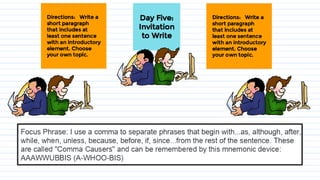 5th grade comma after an introductory element | PDF