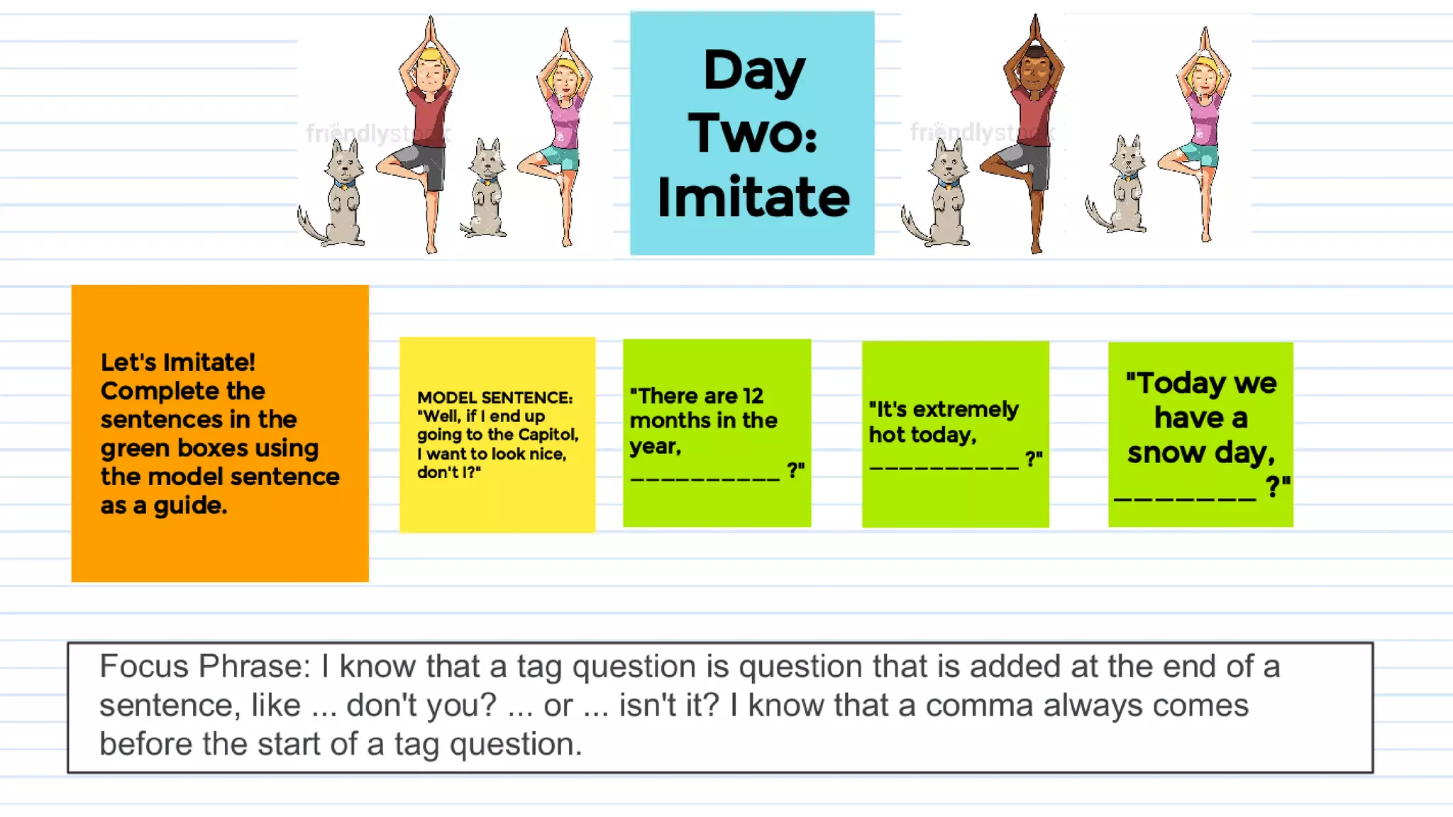 5th grade commas and a tag question (2) | PPT