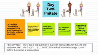 5th grade commas and a tag question (2) | PPT