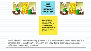 5th grade commas and a tag question (2) | PPT