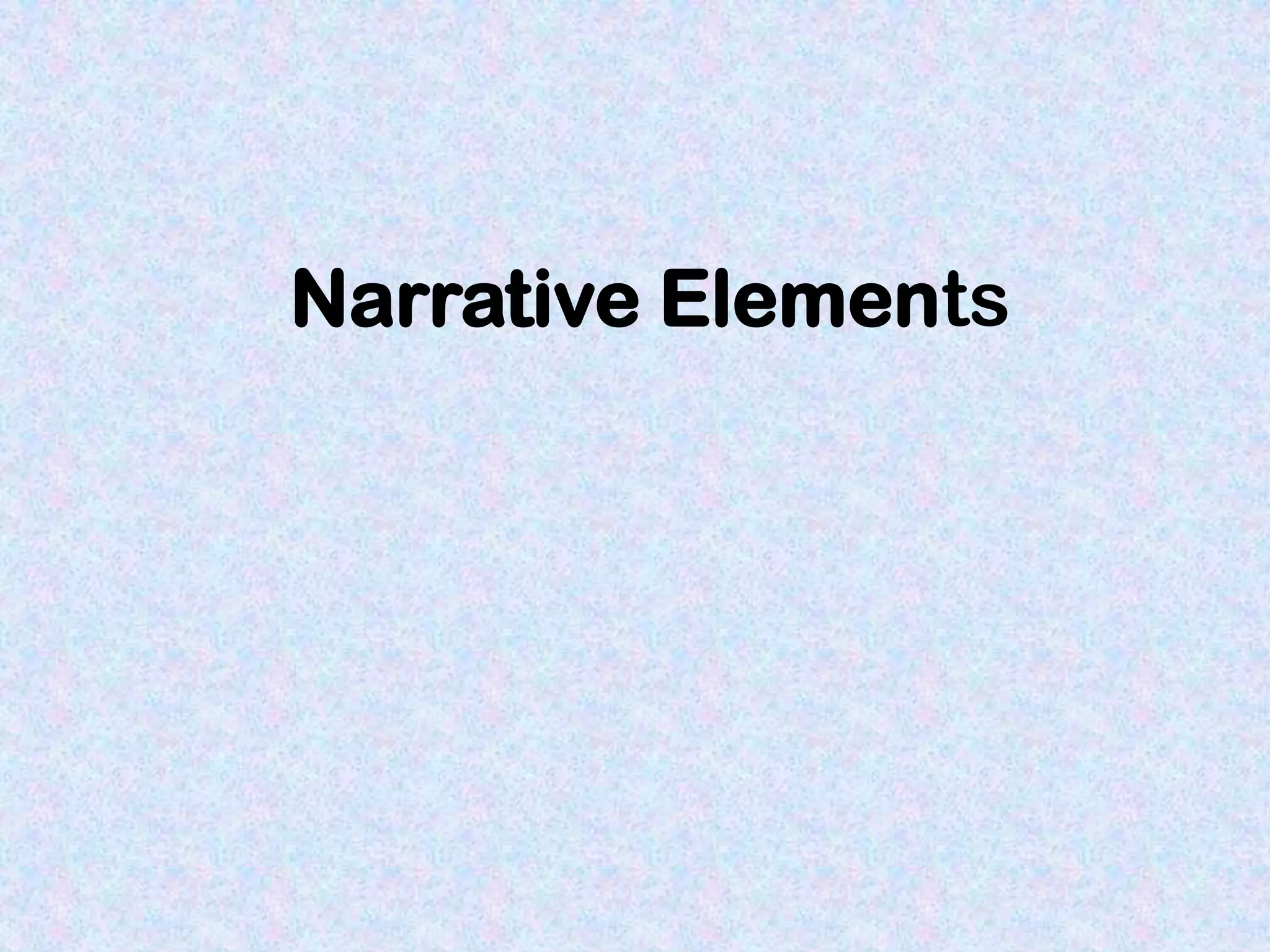 5th Grade Narrative Elements | PPTX