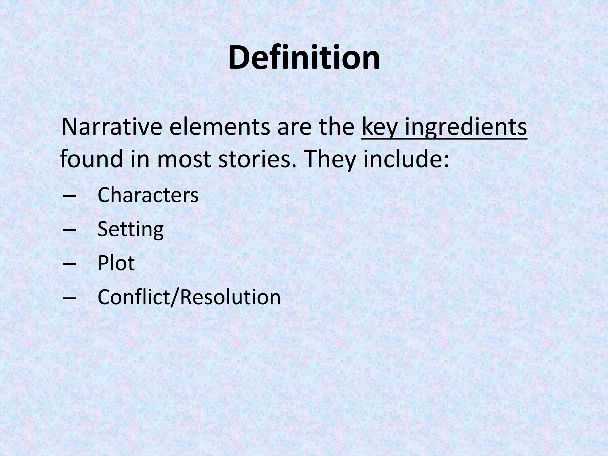 5th Grade Narrative Elements | PPTX
