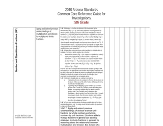 5th Grade Reference Guide for Investigations | PDF