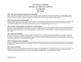 5th Grade Reference Guide for Investigations | PDF