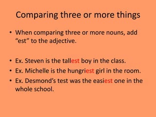 5th Grade - Comparing With Adjectives | PPTX
