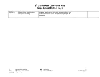 5th Grade Curriculum Map Florida - Map
