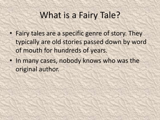 5th Grade - Fairy Tales | PPTX