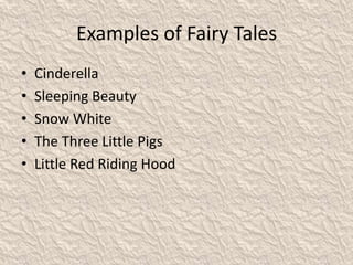 5th Grade - Fairy Tales | PPTX