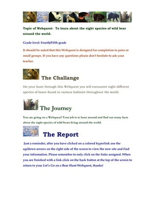 Lets Go On A Bear Hunt | DOC | Hunting and Shooting | Sports