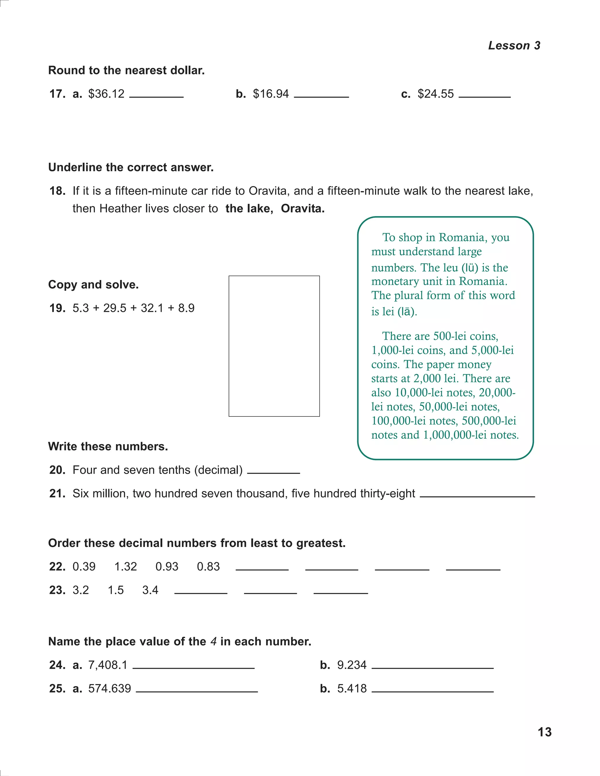 5th grade place value | PDF