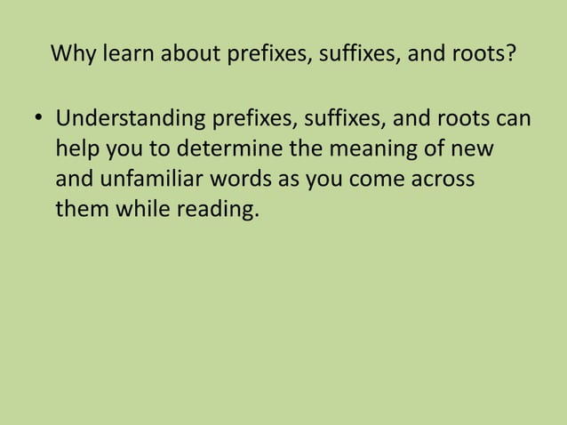 5th Grade Prefixes, Suffixes & Roots | PPTX | Geology | Science