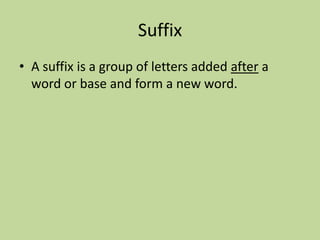 5th Grade Prefixes, Suffixes & Roots | PPTX