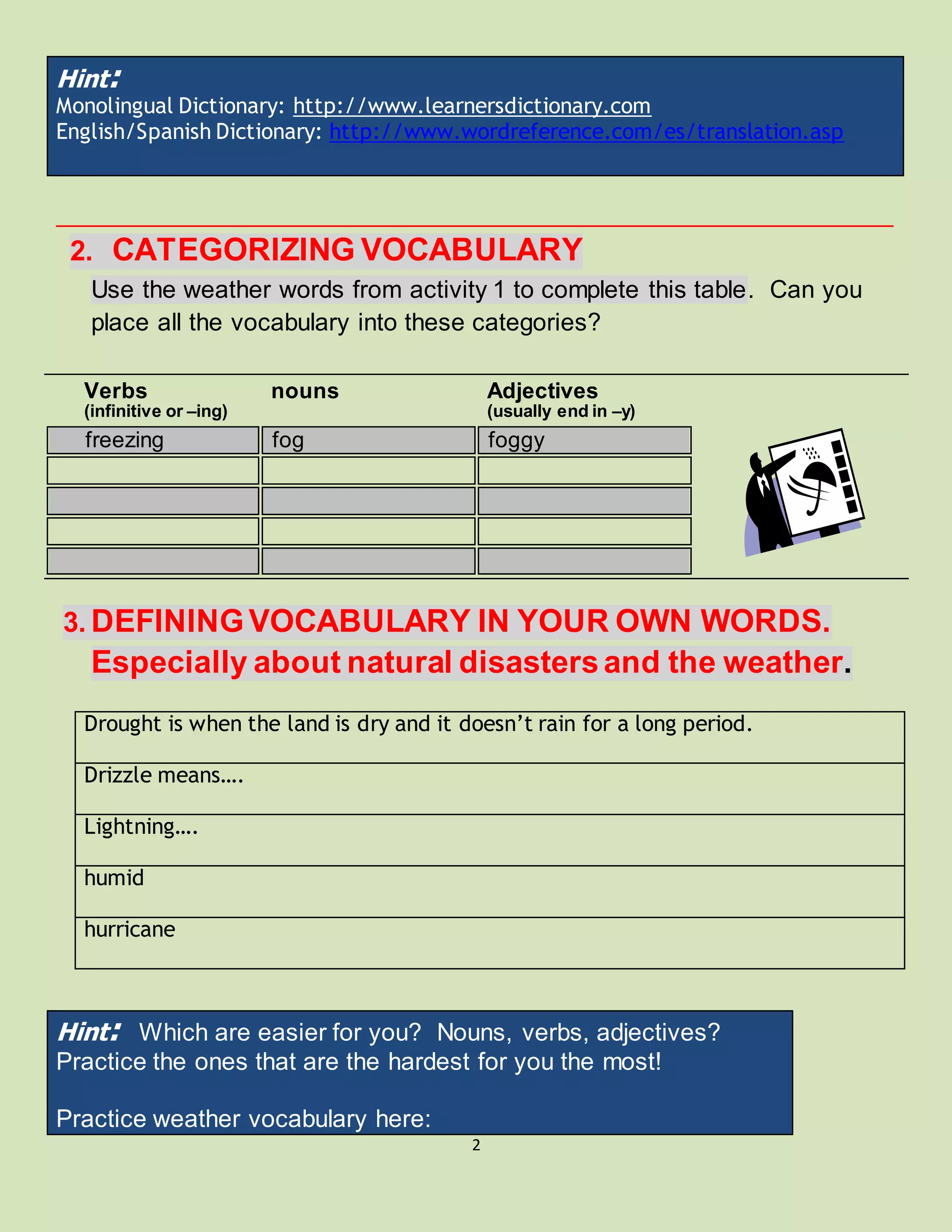 5th grade unit 2 study guide extreme weather | DOCX