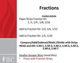 5th grade word problems and fractions pd | PPTX