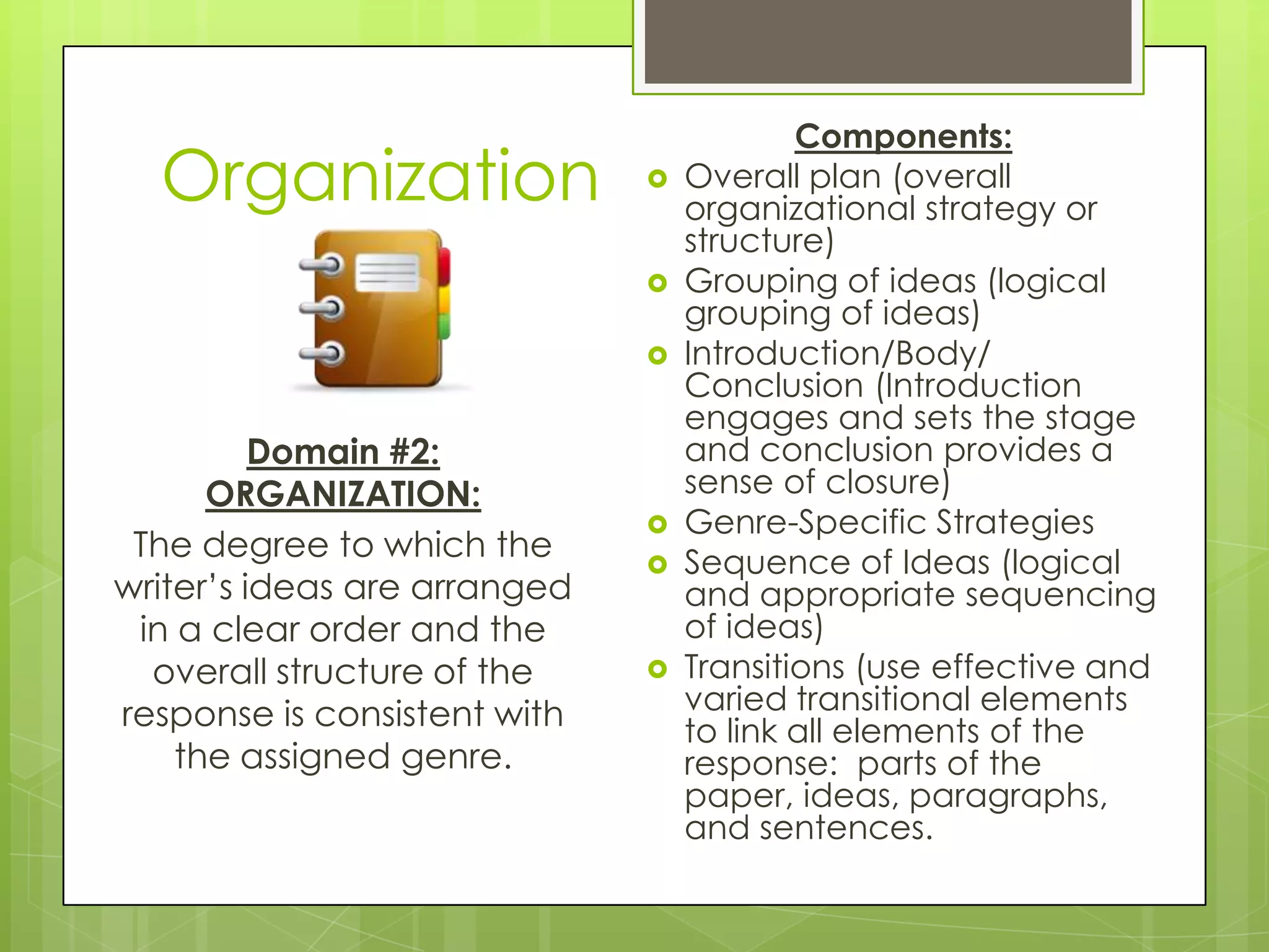 5th grade writing domains | PPTX