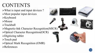 Input Devices | PPTX