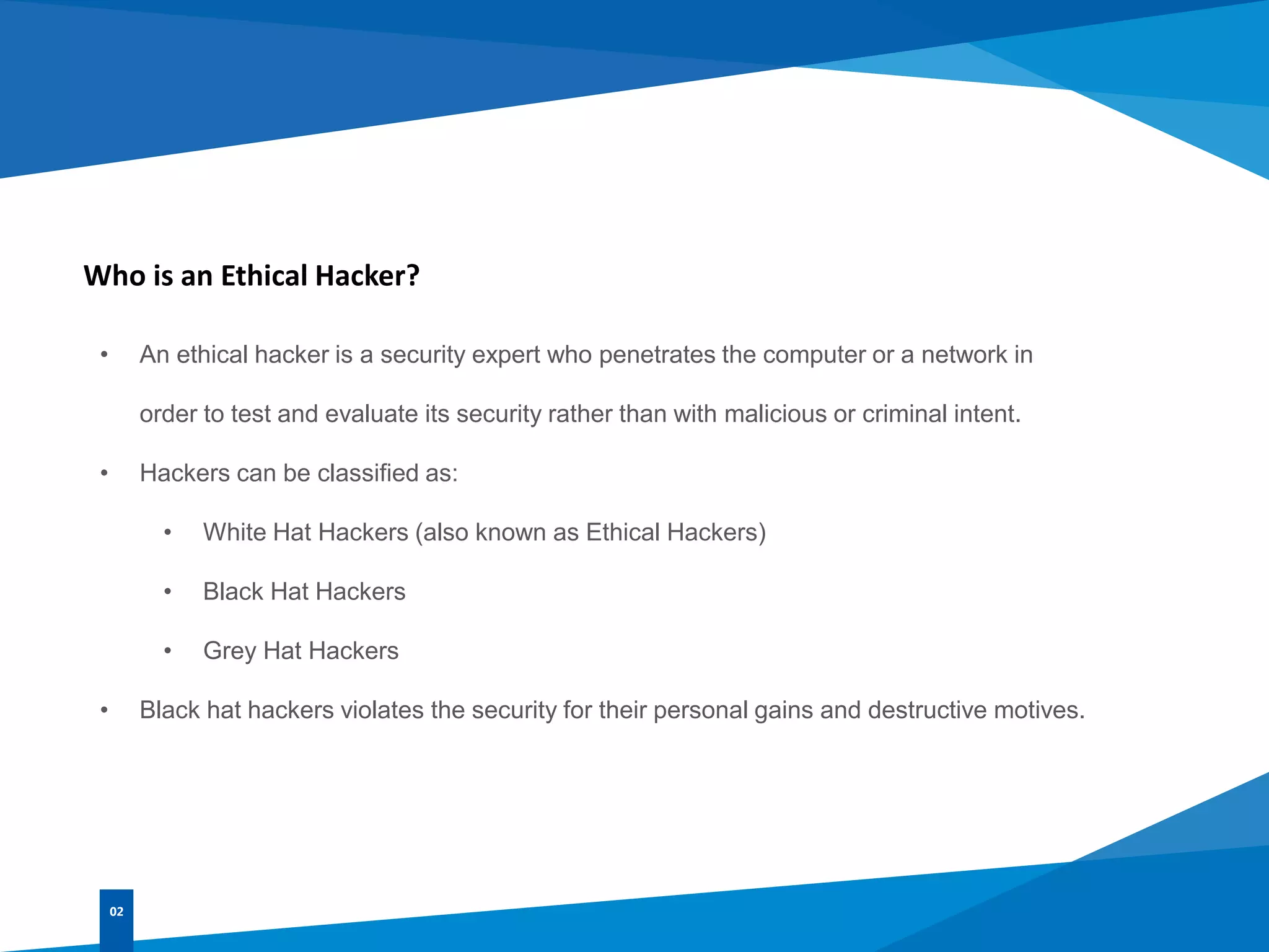 5 Things You Should Know About Ethical Hacking | PPTX