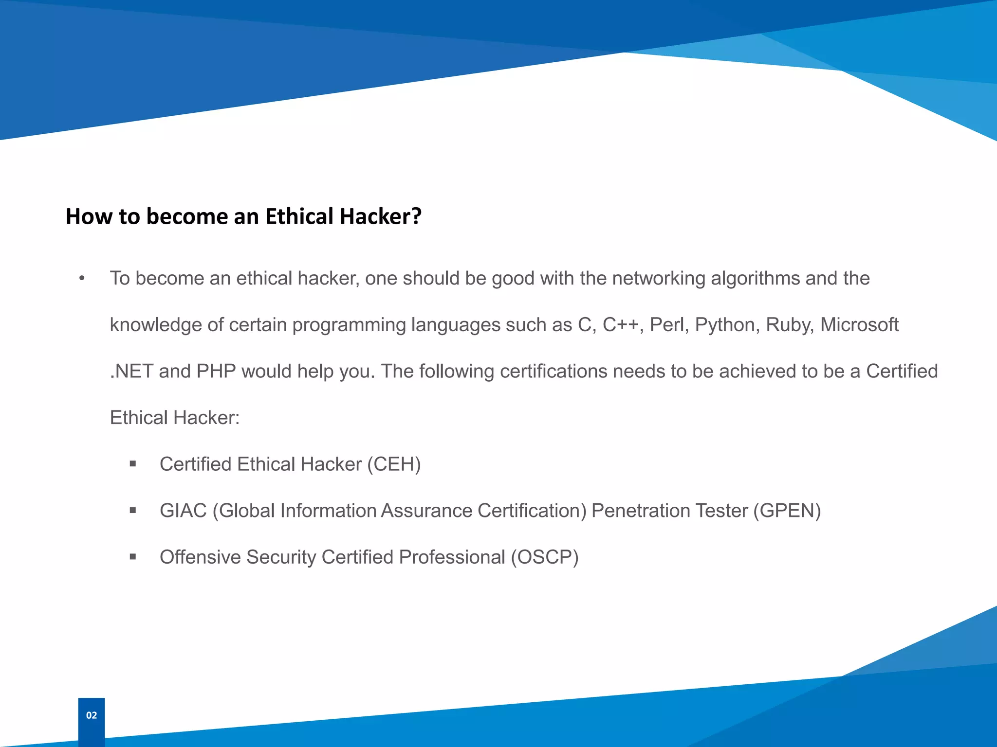 5 Things You Should Know About Ethical Hacking | PPT